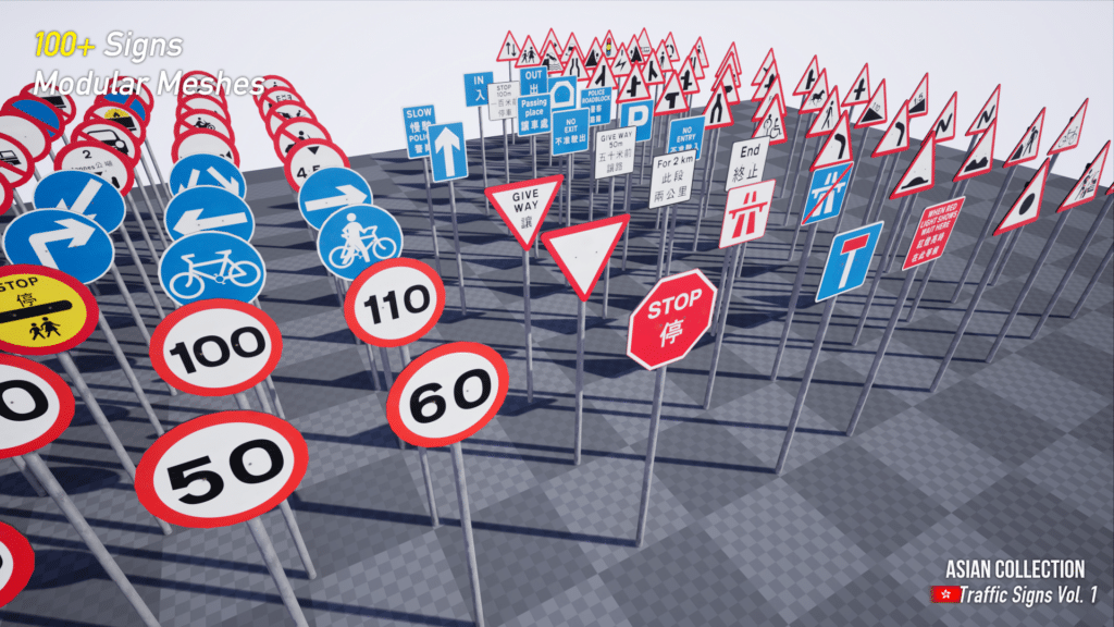 Asian Collection: Hong Kong Traffic Signs | Get-Assets